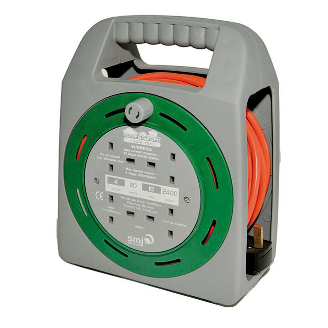 20m Cable Reel 10A 4 Socket | Europarts Hardware