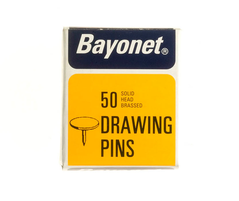 BOx of 50 BRASSED PINS BAYONET SOLID HEAD | Europarts Hardware