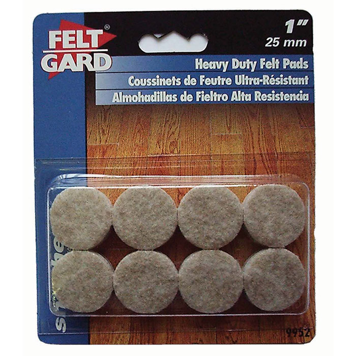 FELT GARD H/DUTY FELT PADS 25MM 9952 | Europarts Hardware