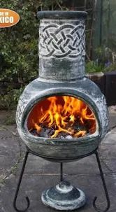 Gardeco Mexican Cantera Chimenea and Stand 110cm | Europarts Hardware