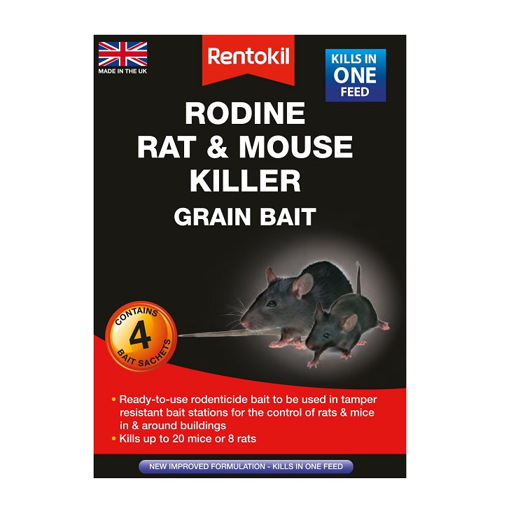 RENTOKIL RODINE RAT MOUSE KILLER 4PK | Europarts Hardware