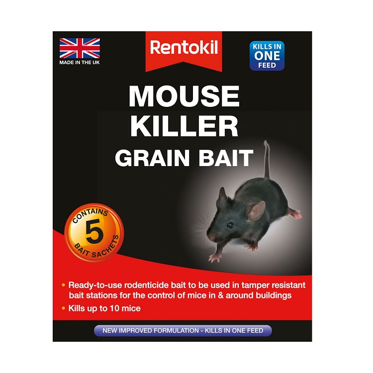 RENTOKIL MOUSE GRAIN BAIT 5PK | Europarts Hardware