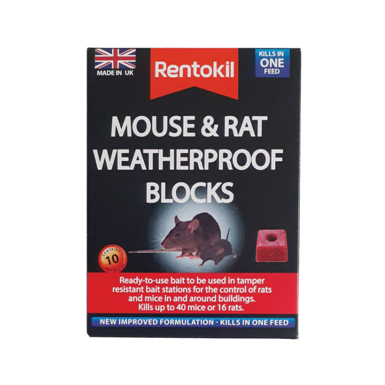 RENTOKIL RAT MOUSEW/PROOF BLOCKS X10 | Europarts Hardware