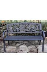 STEEL FRAMED CAST IRON BENCH ASSORTED | Europarts Hardware