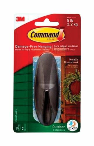 Command Outdoor Designer Hook Large Bronze Metallic | Europarts Hardware